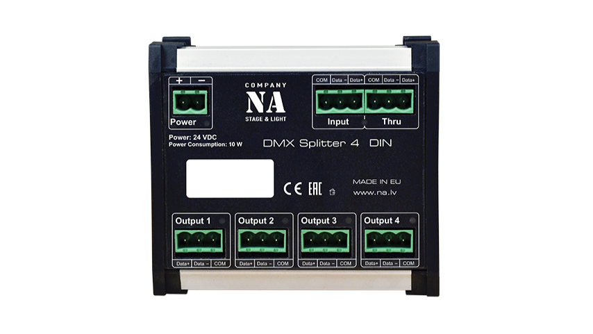 DMX Splitter 4 DIN – NA Products